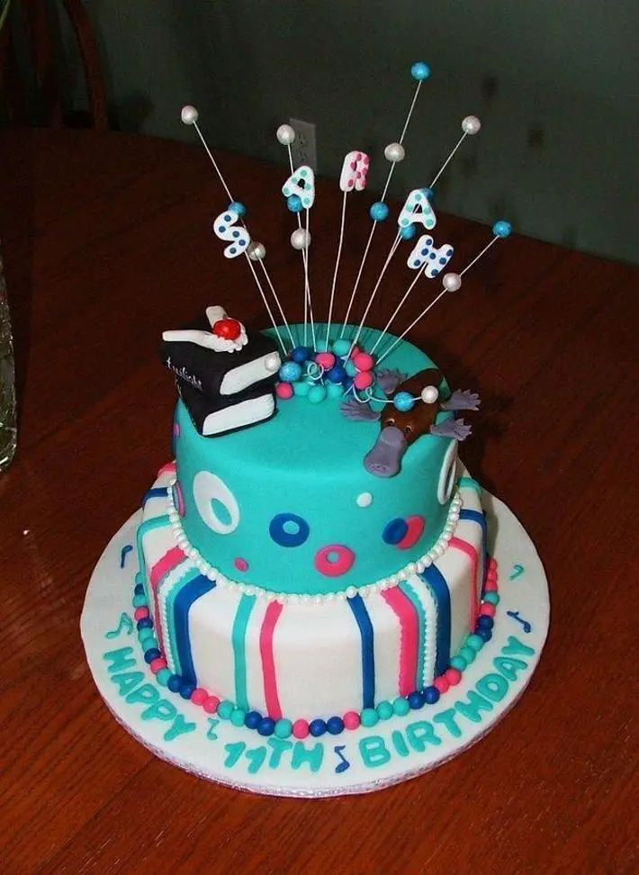 11 Year Old Girl Birthday Cake TheSmartCookieCook 11-year-old-girl-birthday-cake-thesmartcookiecook