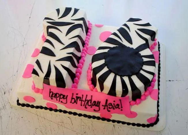 16 shaped birthday cake - TheSmartCookieCook