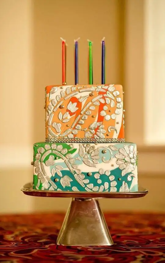 1960s birthday cake - TheSmartCookieCook