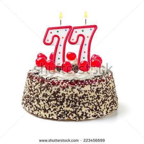 77th birthday cake - TheSmartCookieCook