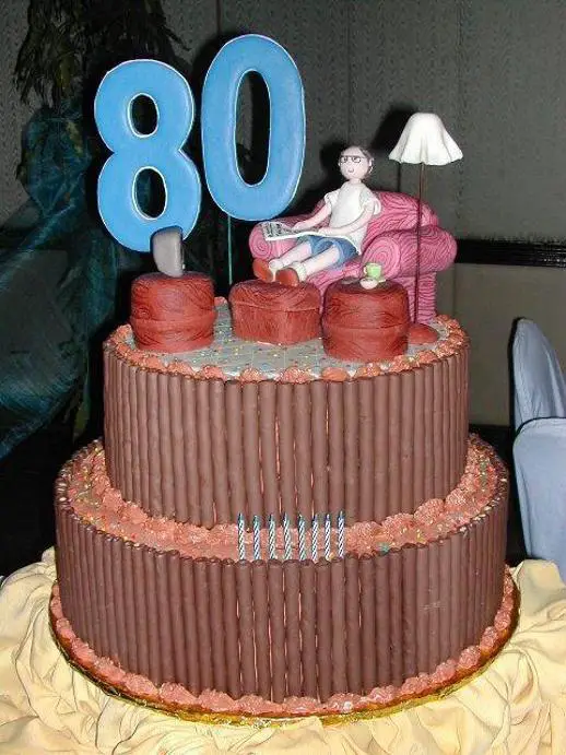 80 year old birthday cake ideas - TheSmartCookieCook