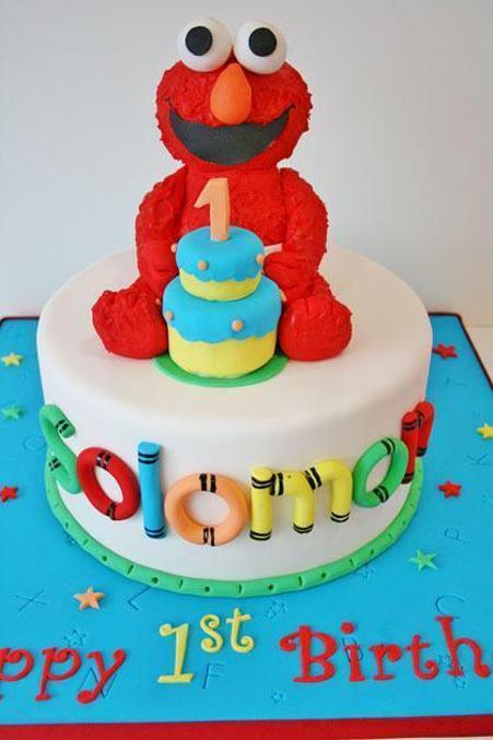 1st birthday elmo cakes