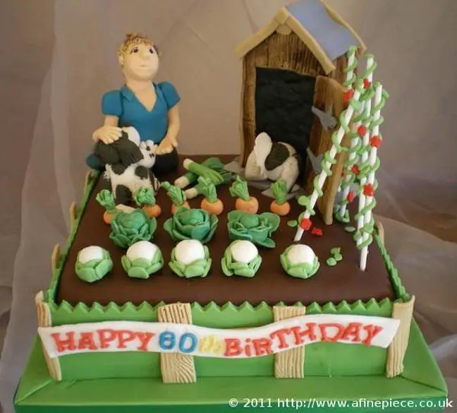 Allotment birthday cake