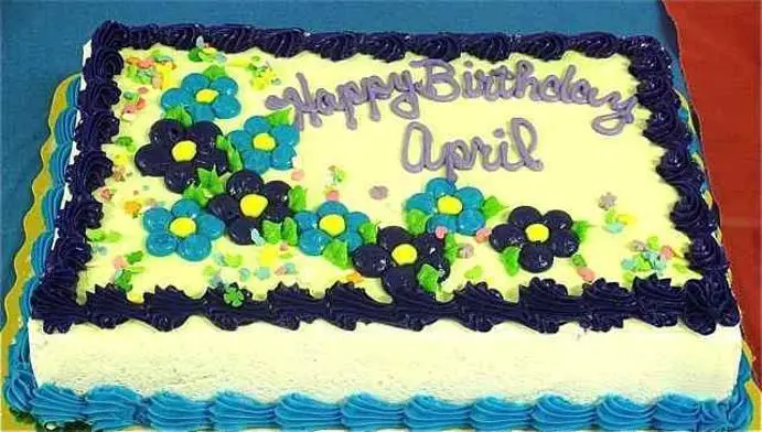 April birthday cakes