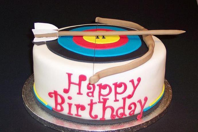 Archery birthday cakes