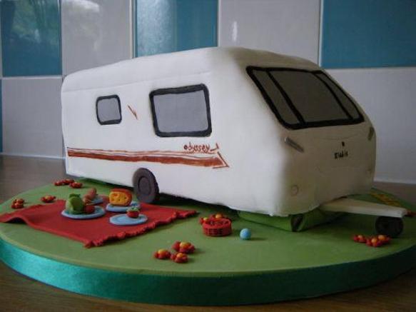 Caravan birthday cake
