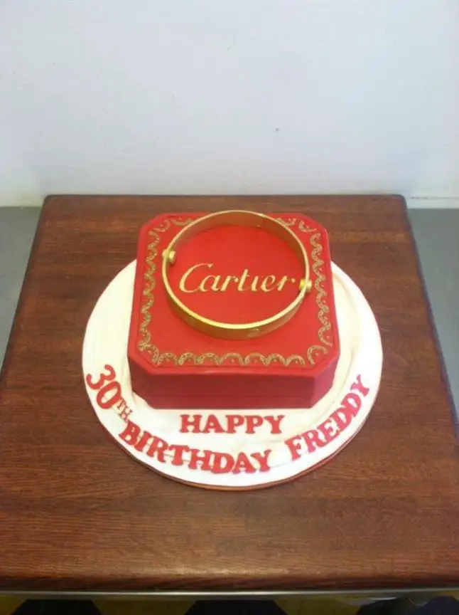 Cartier birthday cake