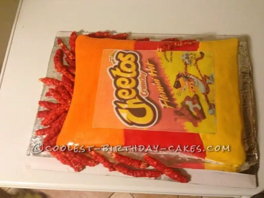 Cheetos birthday cake