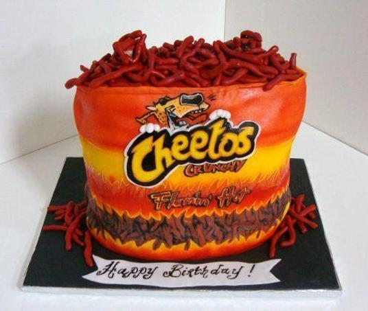 Cheetos birthday cake