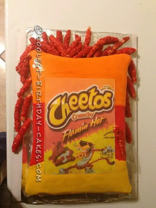 Cheetos birthday cake