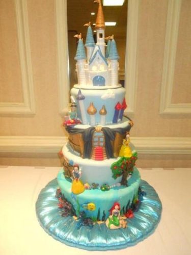 Disney themed birthday cake