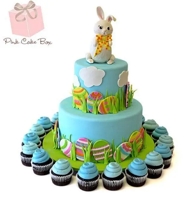 Easter bunny birthday cake