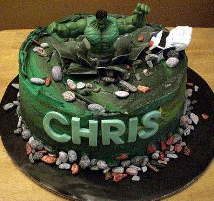 Hulk birthday cakes