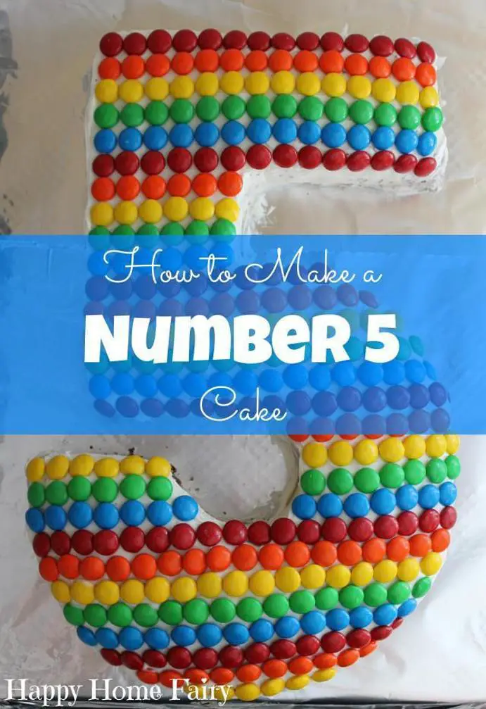 Number 5 birthday cakes