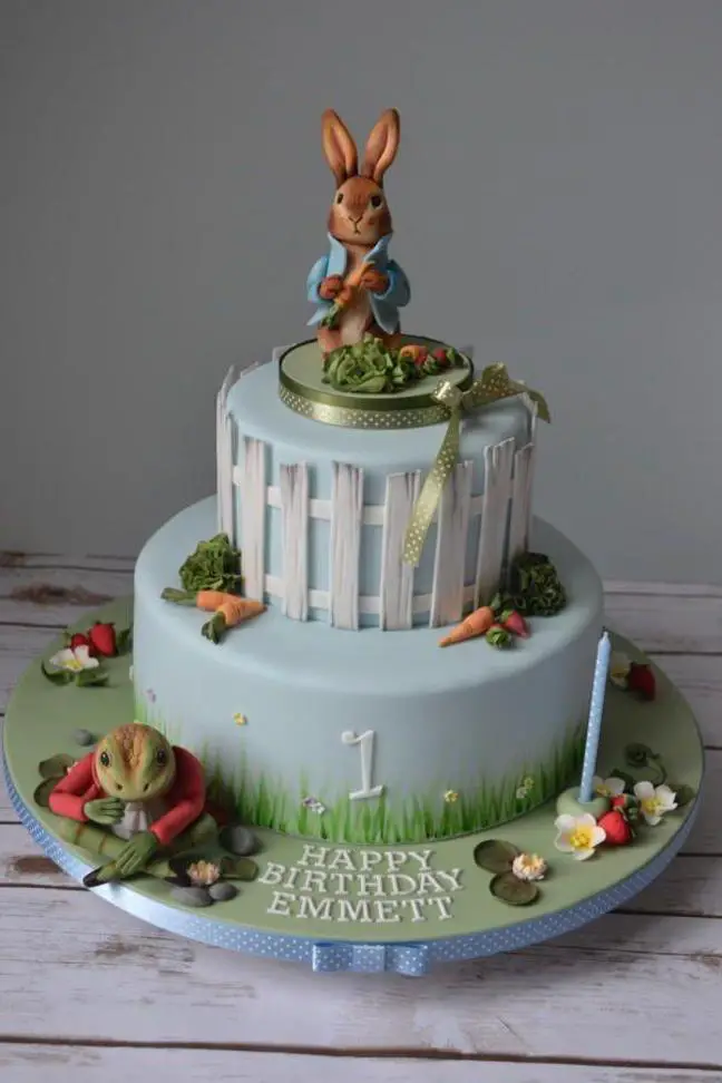 Peter rabbit birthday cake