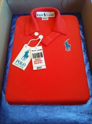 Polo shirt birthday cake