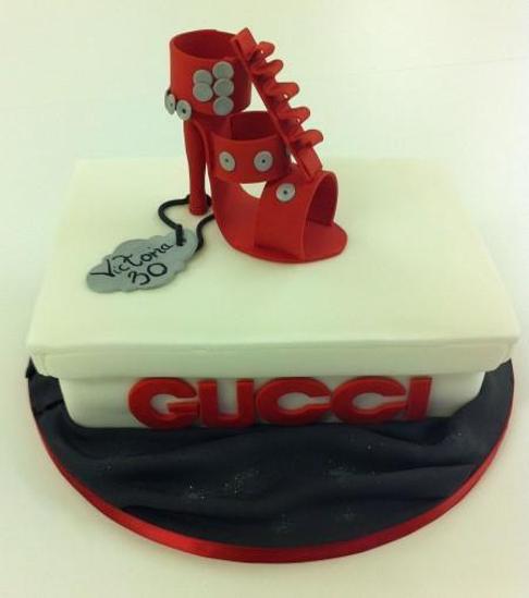 Shoe shaped birthday cakes