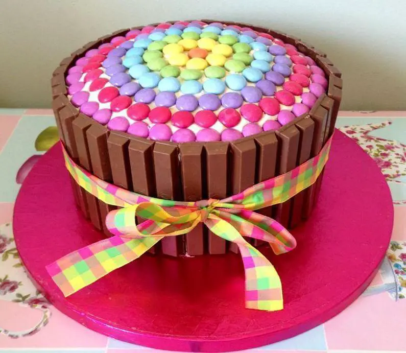 Smarties birthday cake ideas