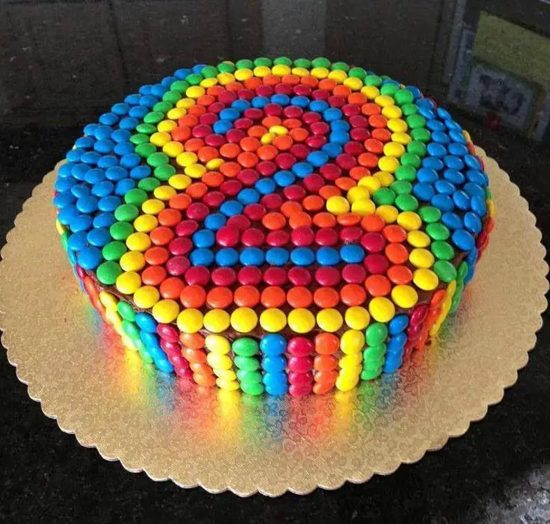 Smarties birthday cake ideas
