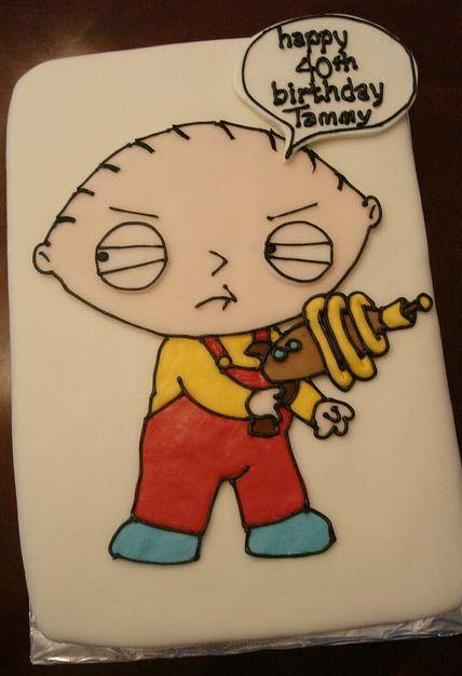 Stewie griffin birthday cake