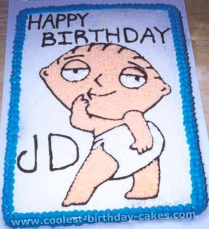 Stewie griffin birthday cake