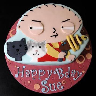 Stewie griffin birthday cake