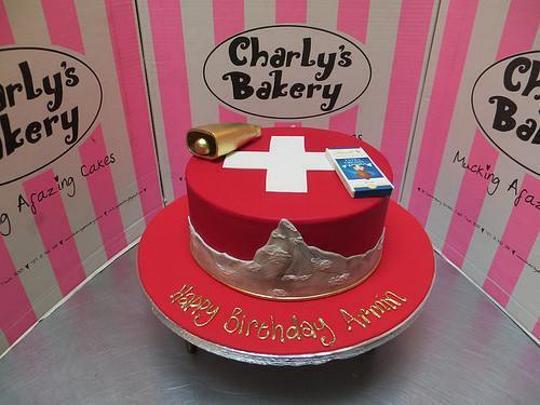 Swiss birthday cake