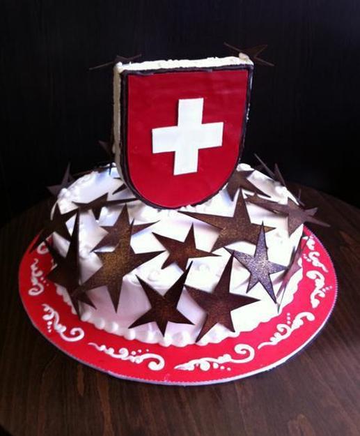 Swiss birthday cake