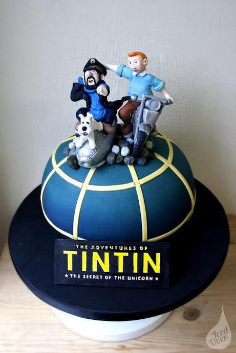 Tintin birthday cake